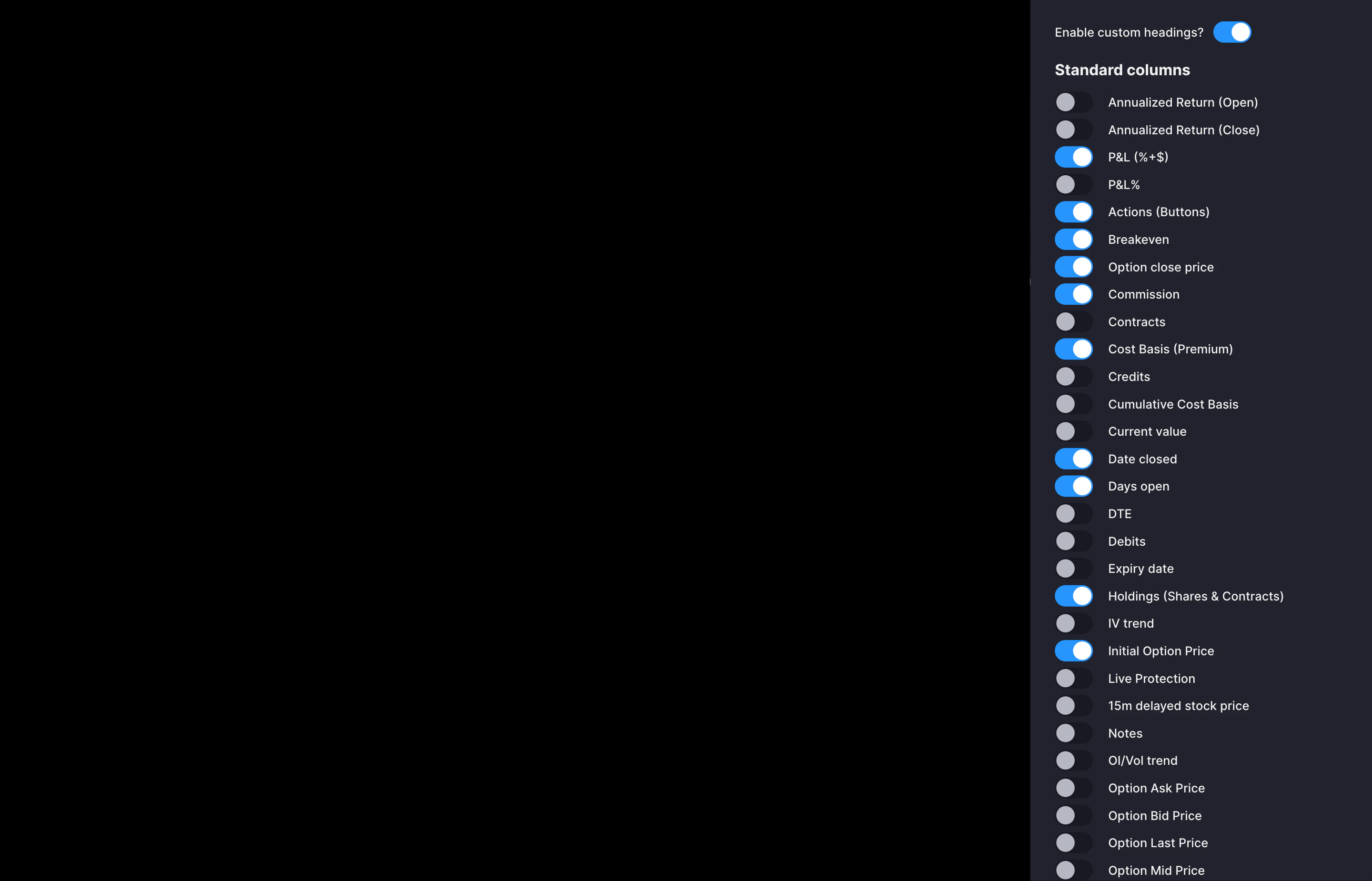 🤑 Option Tracker - Trading Journal - Stocks & Options